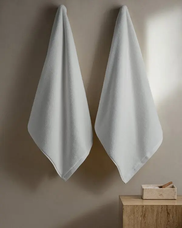 Quince Plush Organic Turkish Cotton Bath Towel - Light Grey