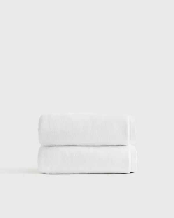 Quince Plush Organic Turkish Cotton Bath Towel - White