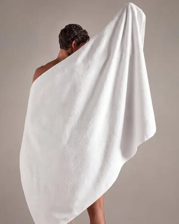Quince Plush Organic Turkish Cotton Bath Sheet - White