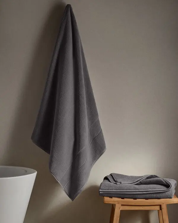 Quince Plush Organic Turkish Cotton Bath Sheet Bundle - Charcoal