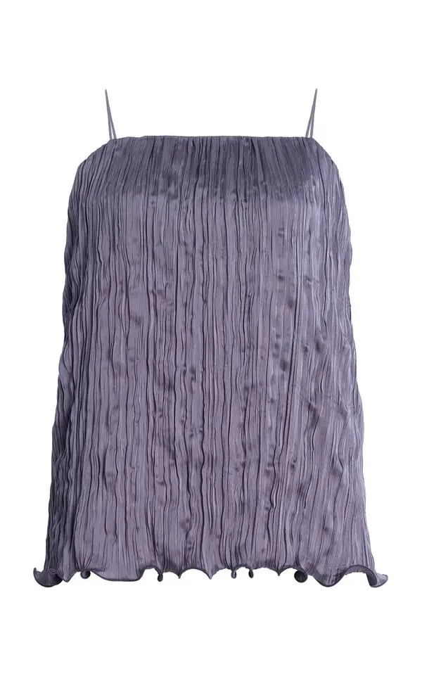 Posse Esme Plisse Cami Top - Purple