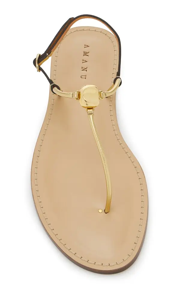 AMANU The Naivasha Leather Flat Sandals