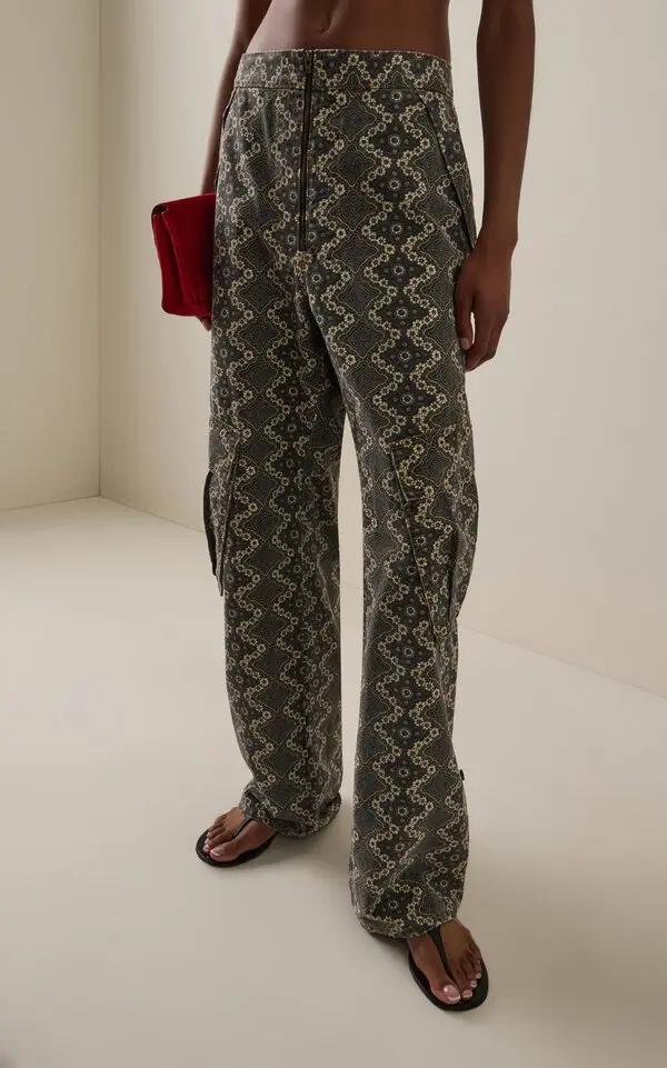 Rachel Comey Axis Printed Cotton Cargo Pants