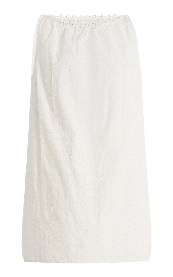 Posse Harriet Broderie Anglaise Cotton Mini Dress