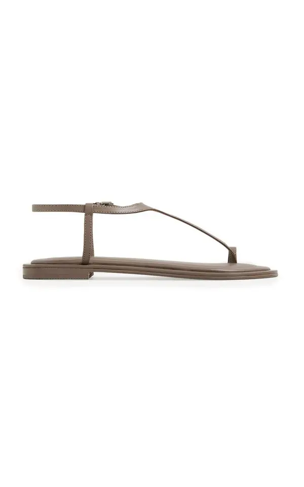 A.emery Clara Leather Sandals - Grey