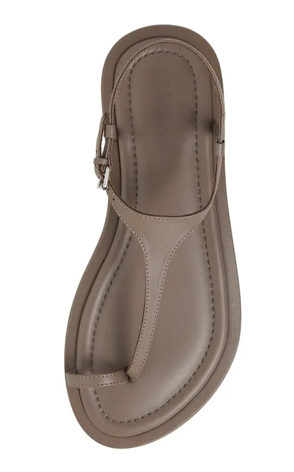 A.emery Clara Leather Sandals - Grey