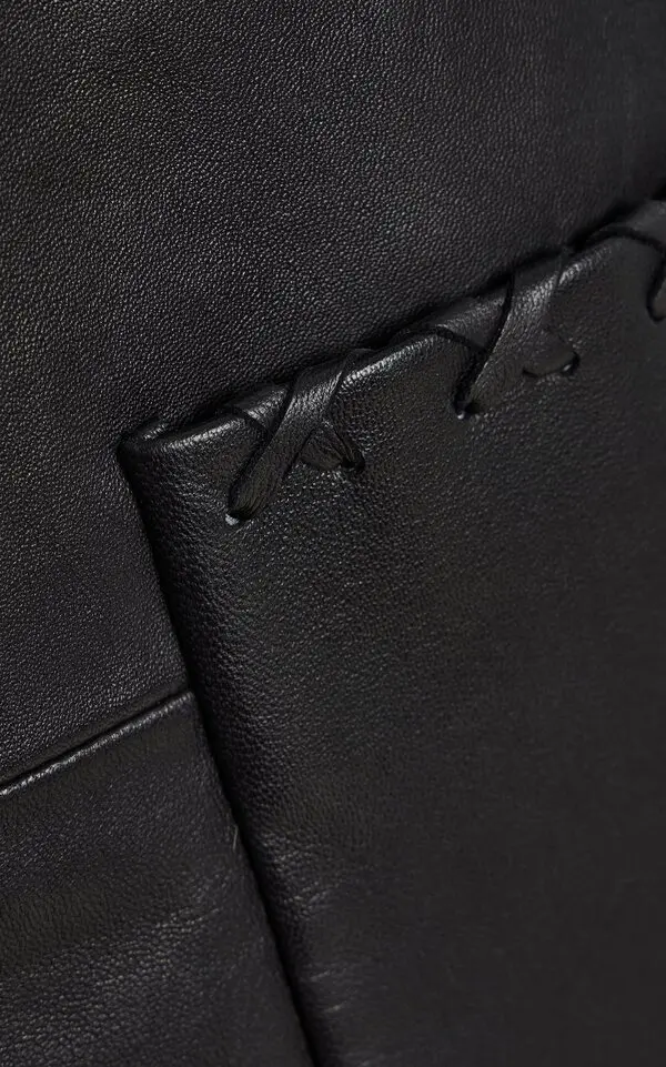 RÓHE Blanket-stitched Leather Jacket