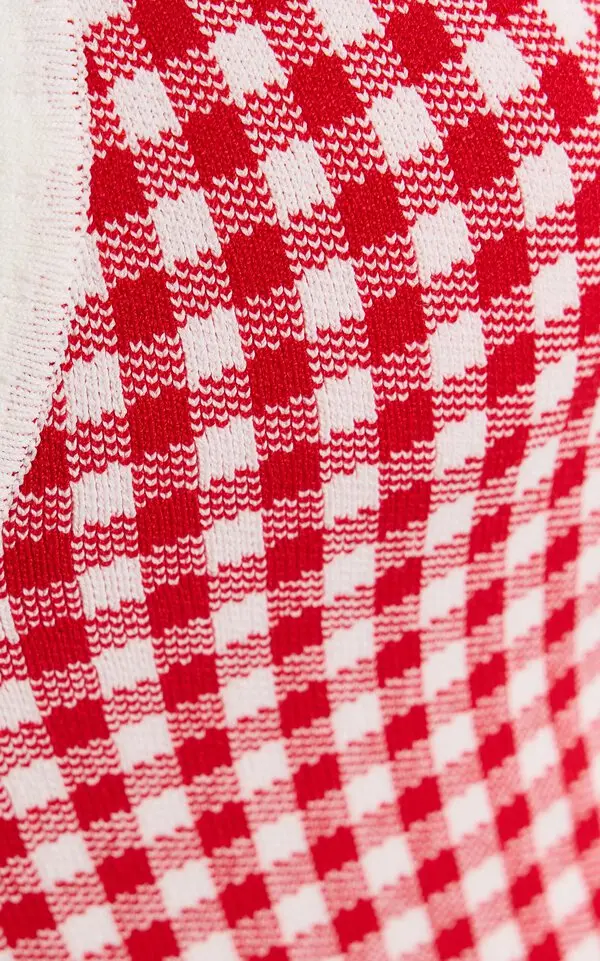Posse Micah Gingham Knit Halter Top