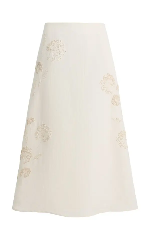 TWP The A-line Skirt - Ivory