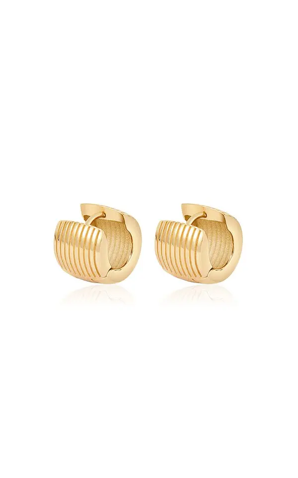 IVI Aurelia Round Huggies In Plated