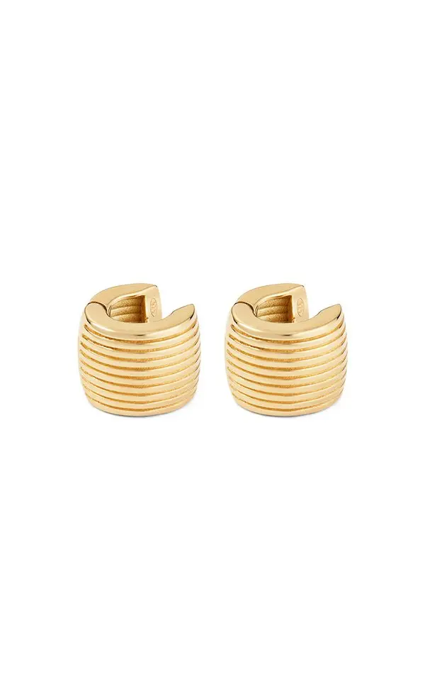 IVI Aurelia Round Huggies In Plated
