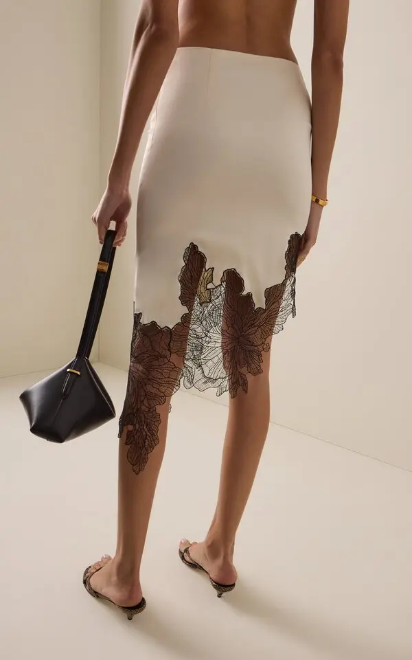 SIRAPOP Winnie Satin Pencil Skirt