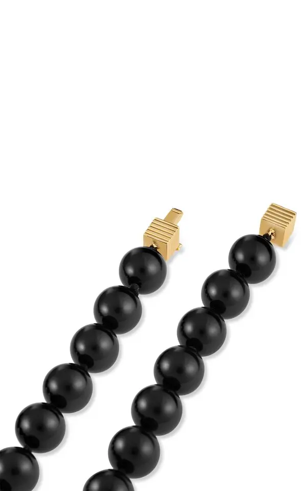 IVI Linda Onyx Necklace With -plated Clasp