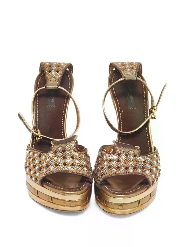 LOUIS VUITTON Embellished Platform Sandals