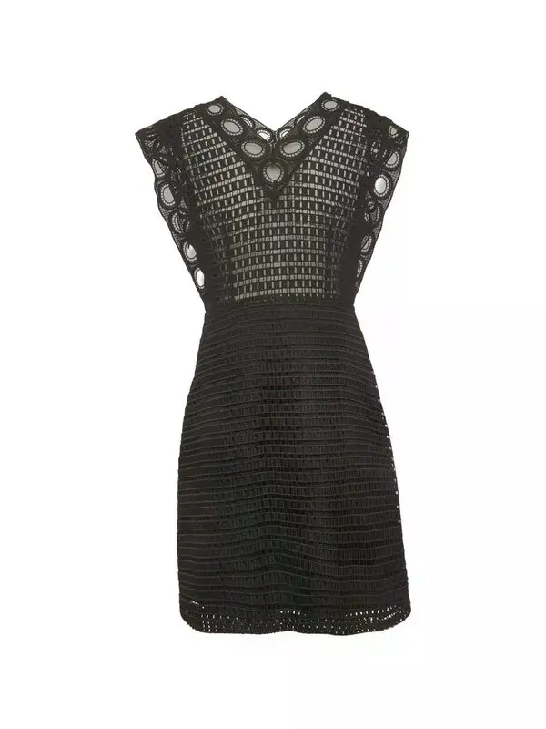 Sandro Crochet Lace Mini Dress