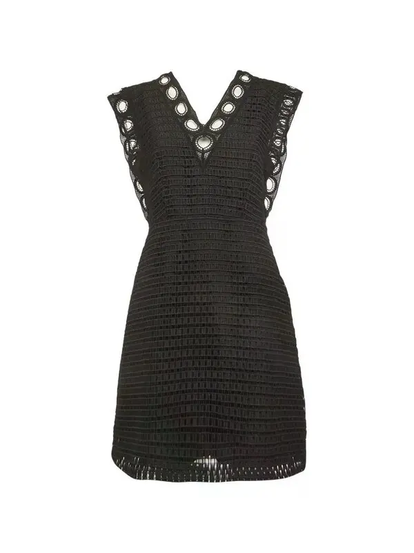 Sandro Crochet Lace Mini Dress