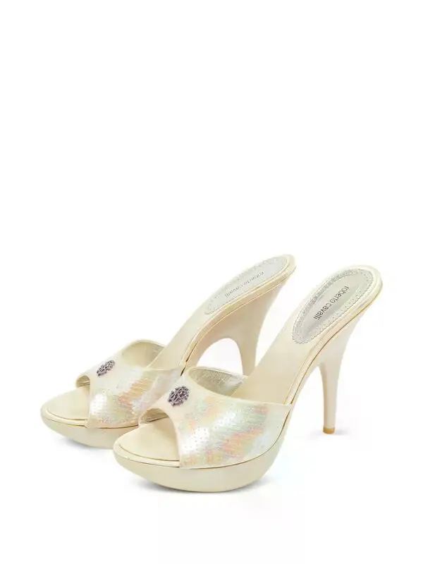 Roberto Cavalli Sequin Embellished Heeled Sandals