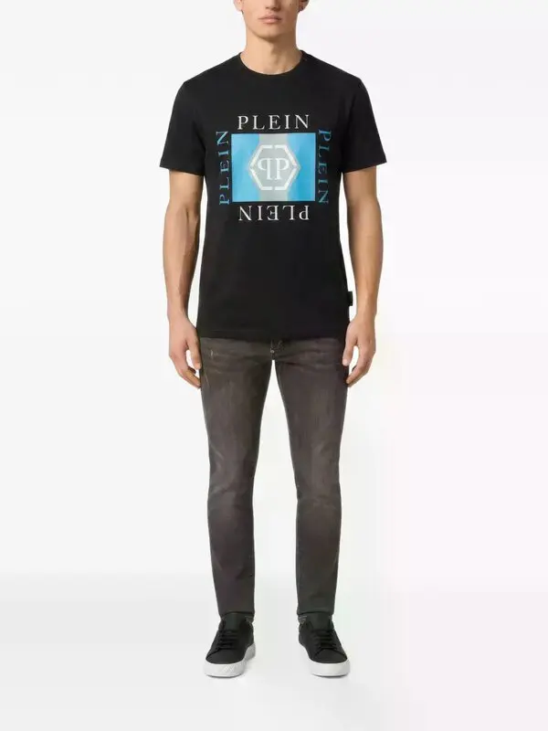 Philipp Plein Jersey T-shirt Plein Pp - Black