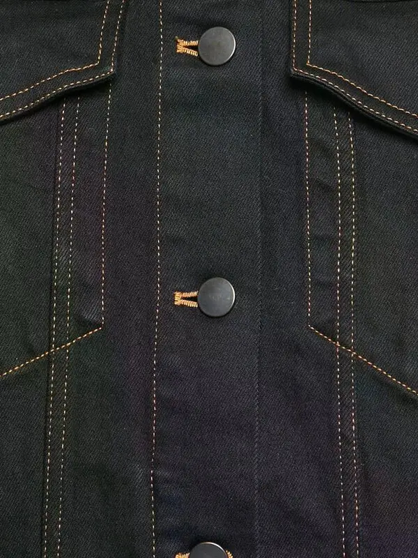 Alessandra Rich Long-sleeve Denim Jacket With Cutout Details