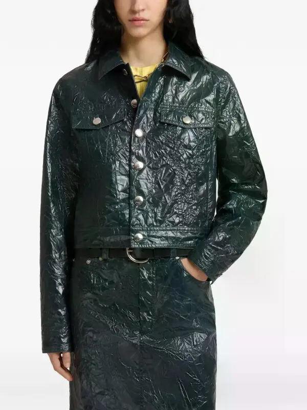 Marni Crinkled-finish Jacket