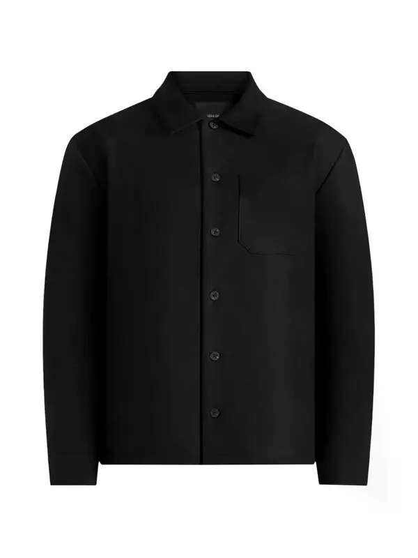 Manière De Voir Valentin In Tailored Overshirt - Black