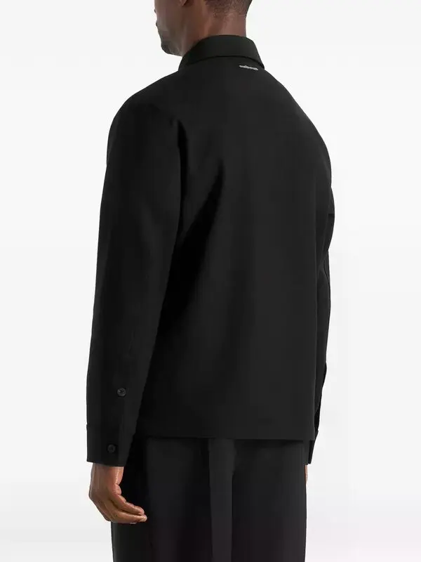 Manière De Voir Valentin In Tailored Overshirt - Black