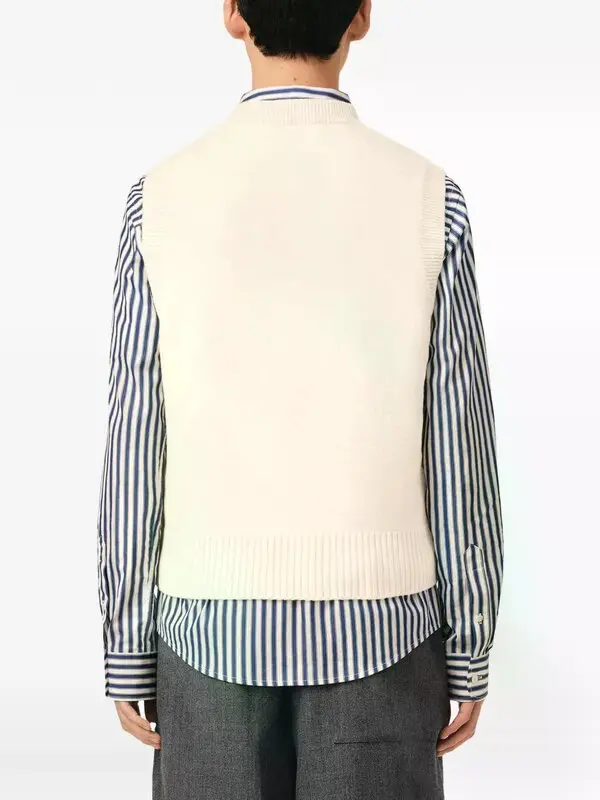 AMI Paris Wool V-neck Sweater Vest