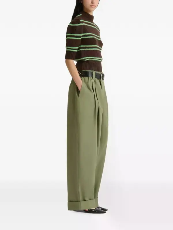 Marni Canvas Pleated Trousers