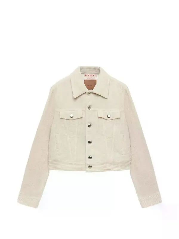 Marni Corduroy Button-up Jacket - Neutrals