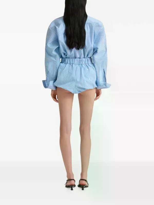 Marni Striped Poplin Shirt With Bib Insert