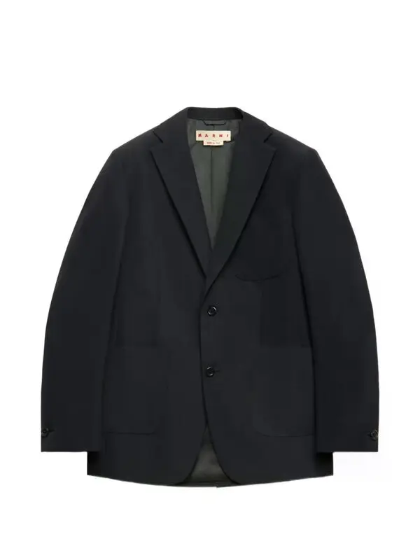 Marni Single-breasted Patch-pocket Blazer