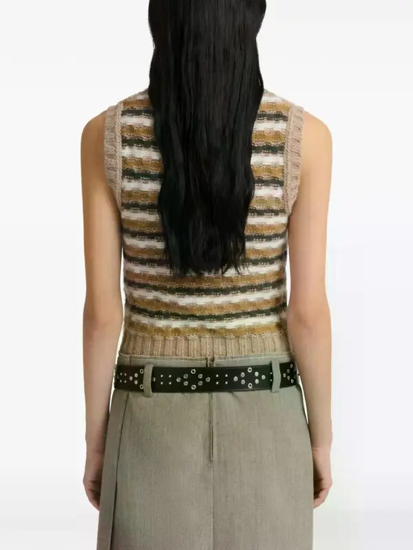 Marni Shetland Wool Jacquard Vest