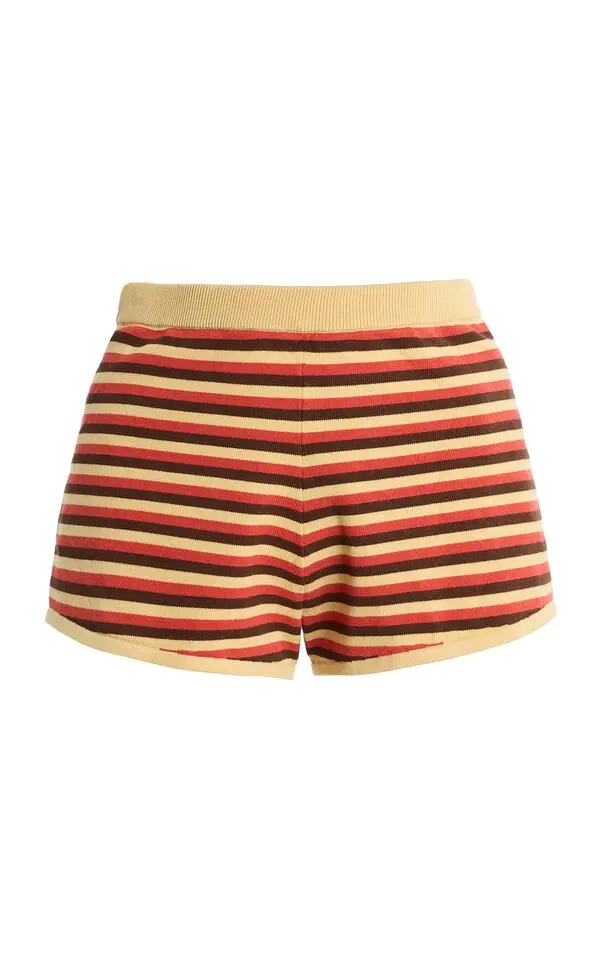 Posse Lexi Striped Knit Shorts - Multi