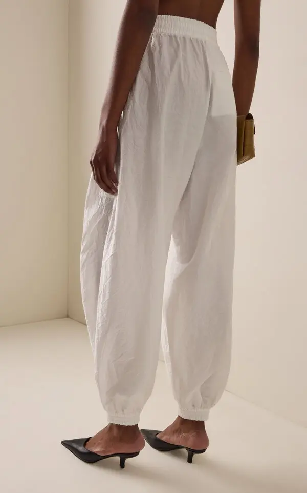 RÓHE Cotton-blend Balloon Track Pants
