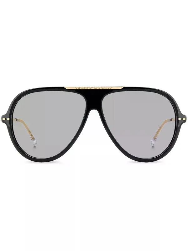 Isabel Marant Navigator-frame Sunglasses - Black