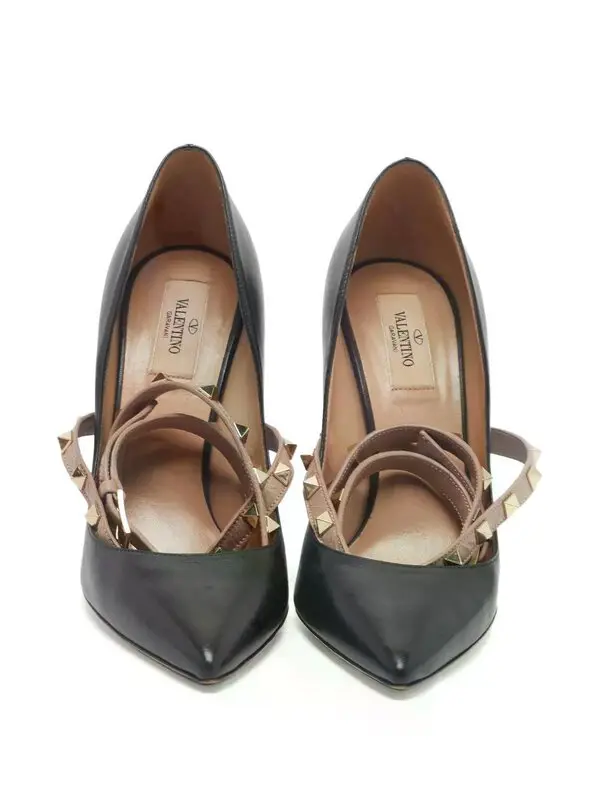 Valentino Garavani Rockstud Embellished Leather Pumps