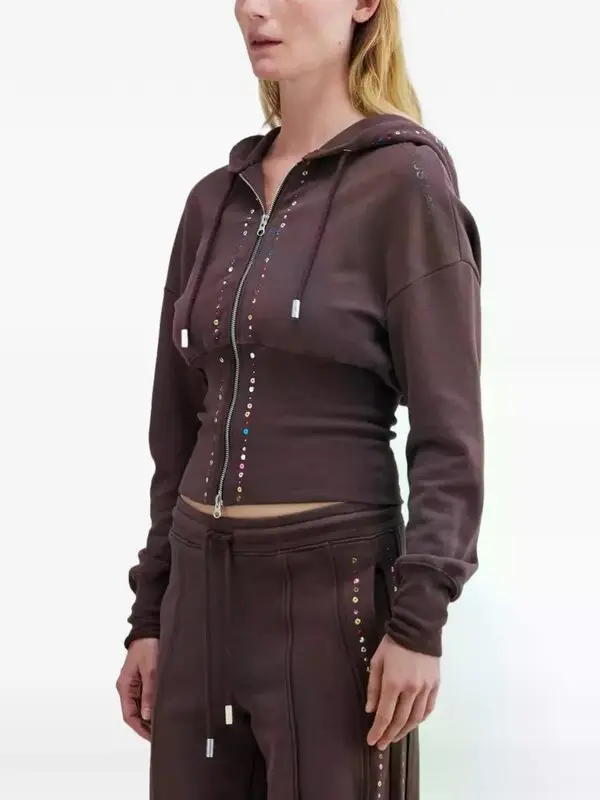 Eckhaus Latta Stud-embellished Hoodie