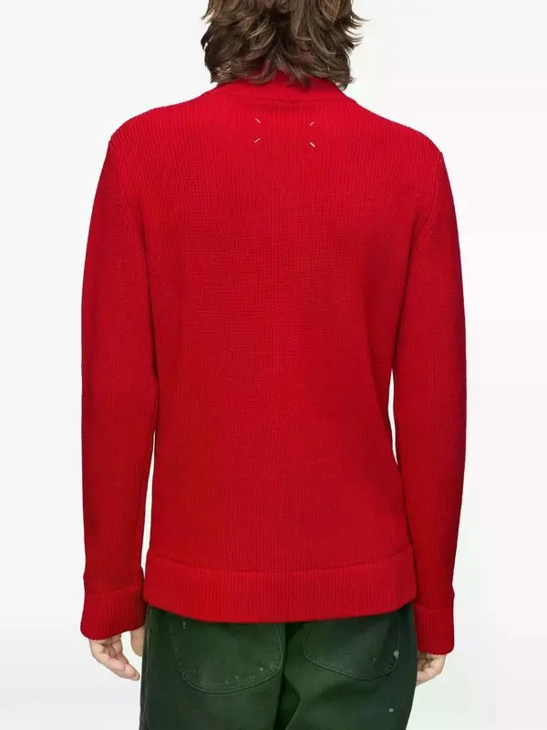MAISON MARGIELA Ribbed Zip-up Sweatshirt