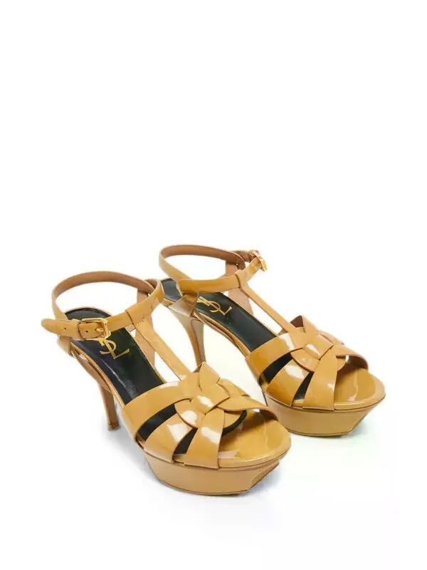 Saint Laurent Tribute Interlaced Heeled Sandals