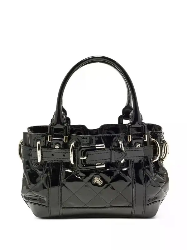 Burberry Beaton Quilted Tote Bag - Black