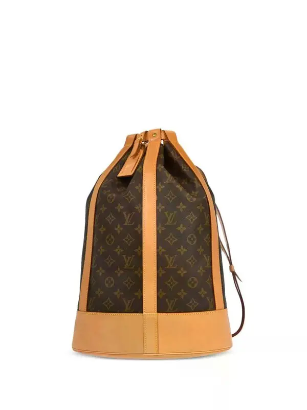 LOUIS VUITTON Monogram Randonnee Gm Bucket Bag - Brown