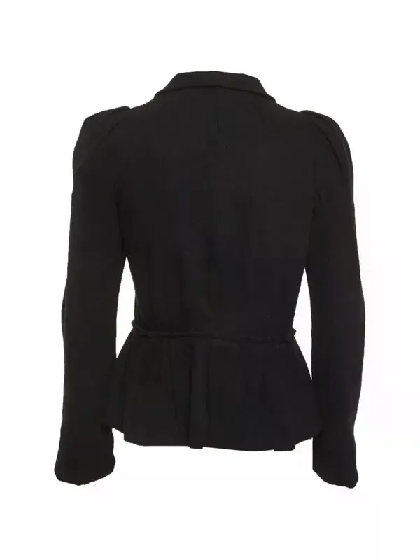 Sonia Rykiel Paris Puff Sleeve Fitted Jacket - Black