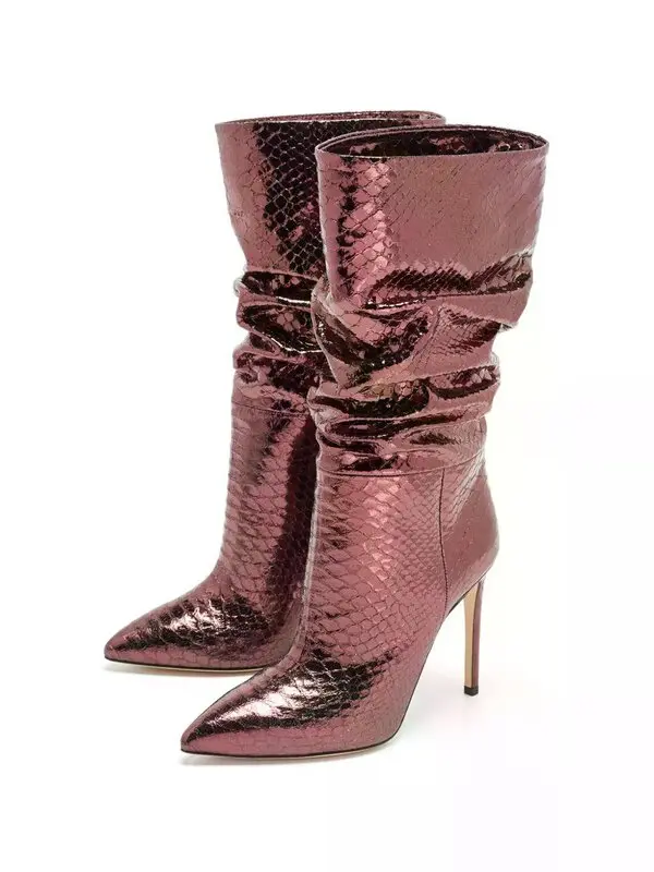 Paris Texas Metallic Pointed Toe Boots