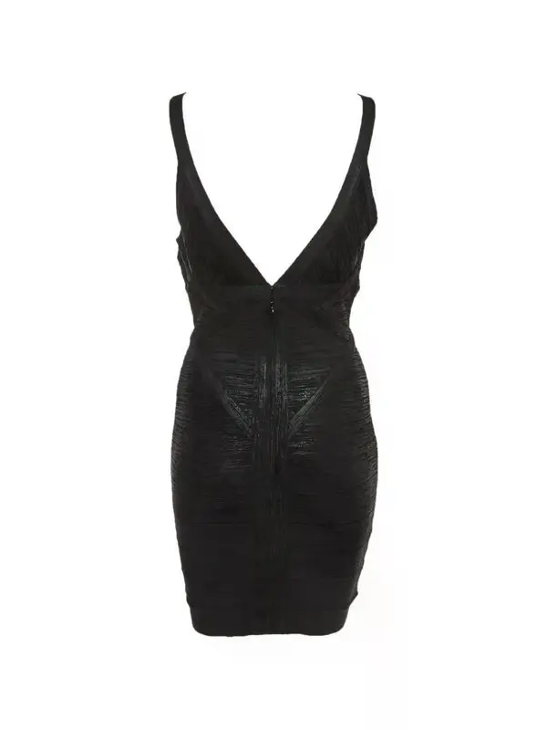 Herve Leger Bandage V-neck Dress