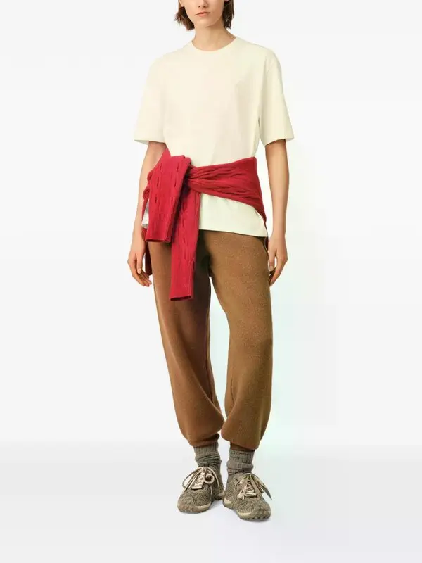 AMI Paris Embossed De Coeur Cotton T-shirt - Neutrals