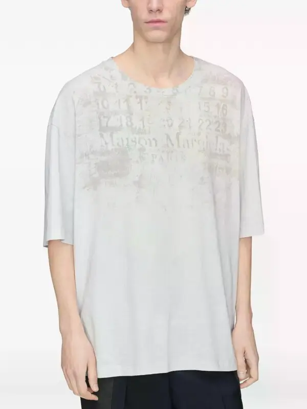 MAISON MARGIELA Numeric-print Cotton T-shirt