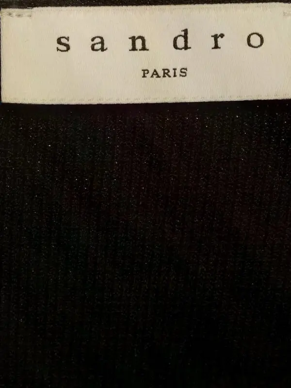 Sandro Embroidered Detail Mini Dress