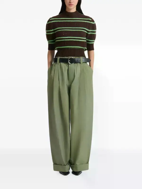 Marni Canvas Pleated Trousers