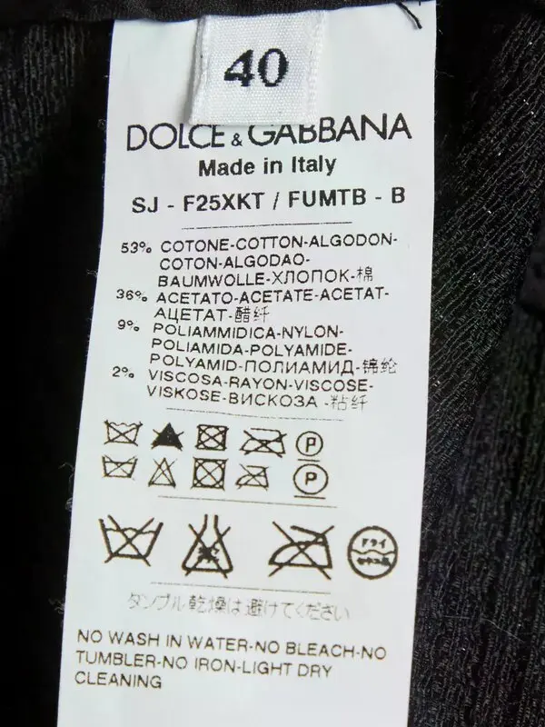 Dolce & Gabbana Lace Trimmed Tweed Jacket