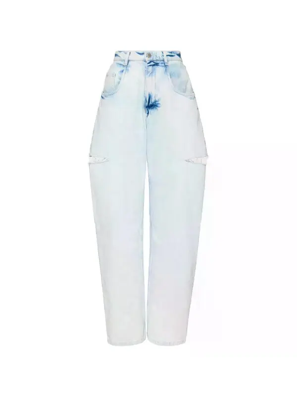 MAISON MARGIELA Slashed Barrel-leg Jeans - Blue
